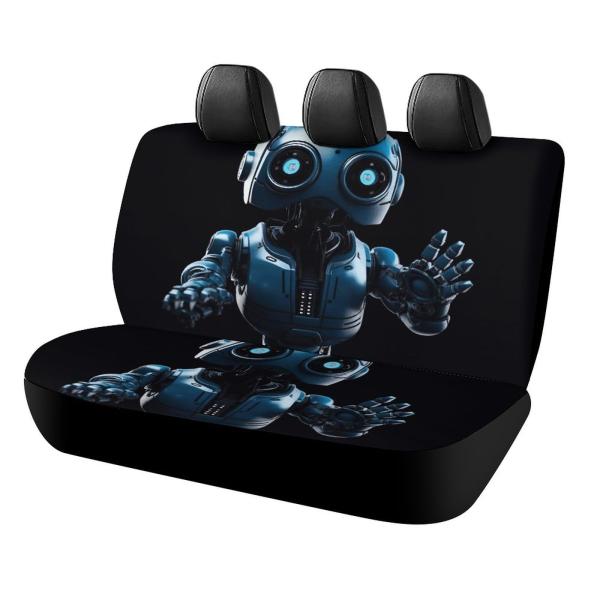 商品名:  KLWQR Blue Robot Back Seat Cover Dust and Scratch Proof Rear Car Seat Cushion Waterproof Car Bench Seat Covers Uni...