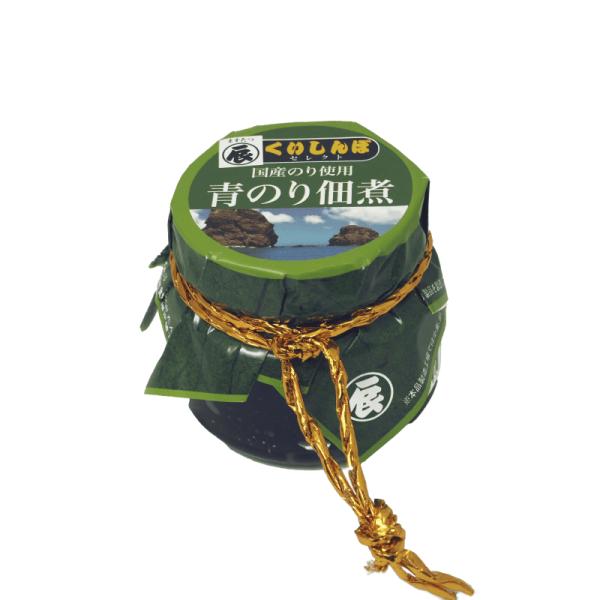 商品名 : ますたつくいしんぼセレクト 国産のり使用 青のり佃煮名称：佃煮(青のり)原材料名 : 醤油(国内製造)、のり、砂糖、醗酵調味液、めんつゆ、昆布エキス、醸造酢／甘味料(ソルビトール)、調味料(アミノ酸等)、増粘多糖類、保存料(ソル...