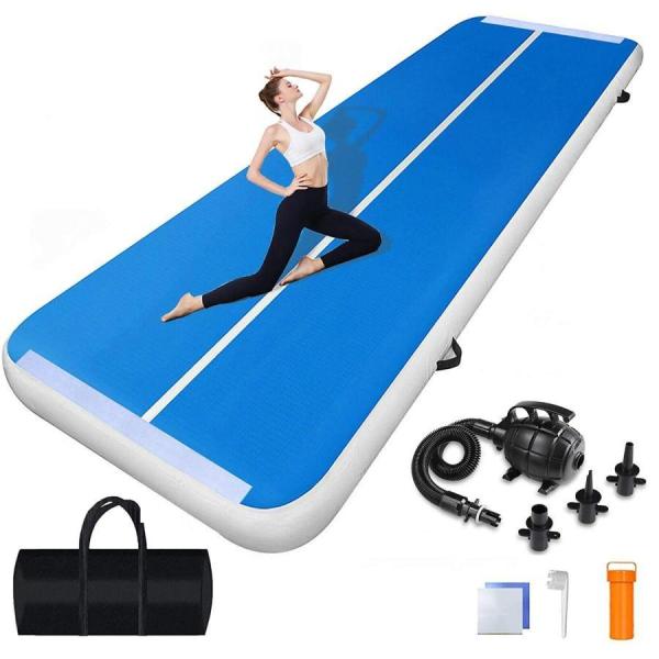 【高品質素材】空気トラックマットは両面サンドイッチファブリック（別名ドロップステッチ材料）でできていて、圧力の下で簡単に変形しないで、トレーニングの間、雑音を発生させないで、提供します弾性と耐久性のあるコマーシャルグレードのPVC防水タラリ...