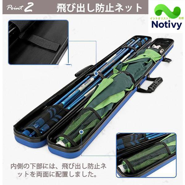 ロッドケース ハード 釣り竿収納バッグ 耐衝撃 ライトロッドケース 肩掛け 大容量 防水性 コンパクト スリム ブラック 飛行機 車 120 130 釣り用