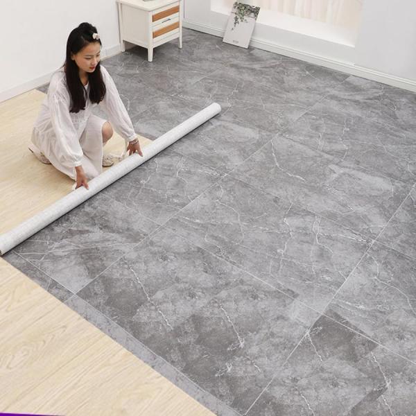 【高品質原材料/環境に優しい材質】フロアマット高品質のPVC耐摩耗床、環境に優しい材質、安全で異臭がなく、高品位の紋様、細部を重視し、肌に優しい感触、耐摩耗、頑丈で耐漕、ハイヒールを履いても歩くことができる【厚み/厚み2 mm】フローリング...