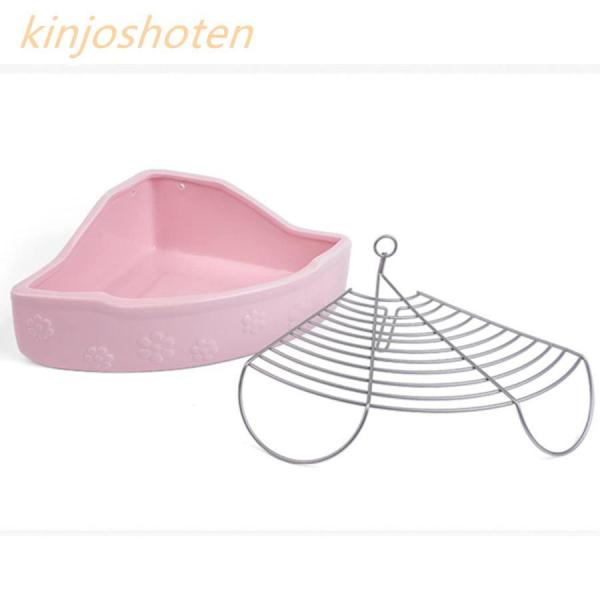 [ユニークなデザイン]：三角形の形状とペットのケージの隅に自然に配置できるこの小さなペット用トイレは、省スペースのソリューションになります。ずれたり傾いたりすることがないので、ペットがくつろぎながら掃除やメンテナンスが簡単に行えます。今すぐ...