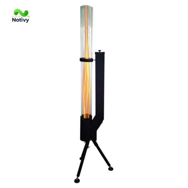 耐久性のある素材：頑丈なベースは厚さ1000mmのガラス管で作られており、耐久性と美しさを兼ね備え、設置も簡単です。長く伸びたガラス管は、魅惑的な竜巻のような炎を作り出し、魅力的な渦巻き効果を加え、暖かく居心地の良い屋外の雰囲気を演出します...