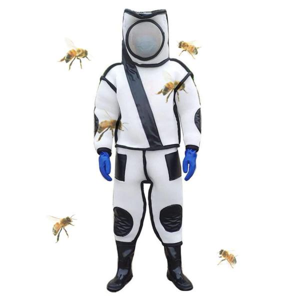 素材構成: 100%ナイロン【高い防刺傷性能】すずめ蜂から身を守る最強防護服です。高い防刺傷性能により蜂の攻撃から身を守る安全構造。厚手の素材を採用、最も刺されやすい屈折部（肘・膝・脇）と肩、背中に厚みのある当社独自の特殊パッド採用。毒針の...