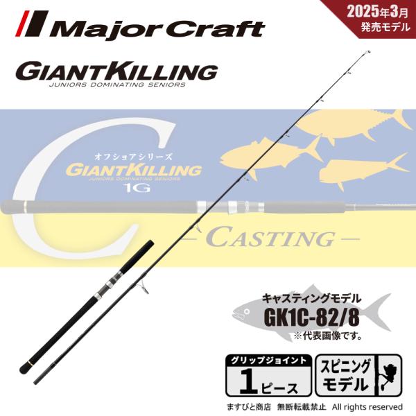 全長(ft)：8'2”継数(pcs)：グリップ脱着式ルアー(g)：MAX160ドラグMAX：15kg/45PEライン(号)：MAX8.0標準自重(g)：348アクション：RF