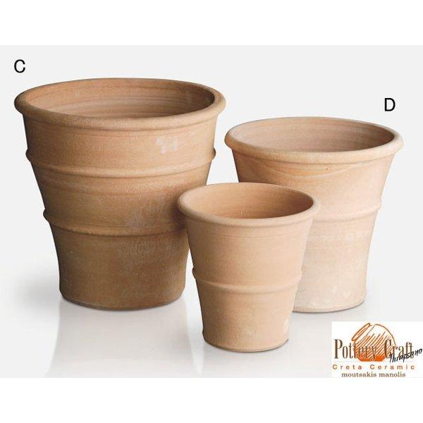 【サイズ】直径約50cm 高さ約50cm 【重量】約20kg伝統製法によるハンドメイドのため、小キズや焼きギレ、サイズ誤差、または模様に個体差が生じることがあります。また、窯の火の当たり具合で色味が異なる事があります。これらはテラコッタ製品...