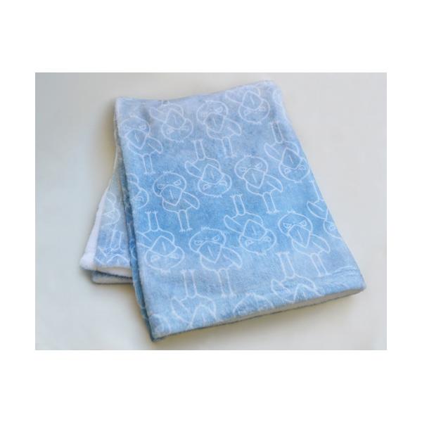 かわいいハシビロコウがたくさん入ったソフトブランケット朝焼けをイメージした空色で季節を問わず使いやすいデザイン 裏面は白地ふわふわの肌触りで冬はぬくもり 夏は冷房対策に活躍します軽くてたたみやすくデスクや車内 旅行にも持ち運び便利【サイズ・...