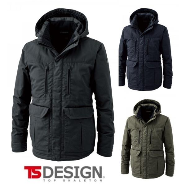 綿100%で撥水加工。スタイリッシュで高い保温性素材：ブロックツイル（撥水加工） 混率：綿100% 中綿ポリエステル100% カラー：チャコールグレー、ネイビー、カーキ※写真掲載順