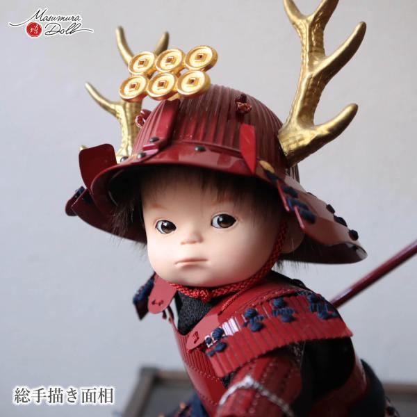 五月人形 初節句 コンパクト おしゃれ かっこいい モダン インテリア 子供大将 武者人形 子供大将飾り 壹三 子供大将 壹三作 もののふ童シリーズ 真田幸村 壱三（いちぞう） 人形単品 MMN3469真田 参上 子供大将 単品サイズ 幅 ...