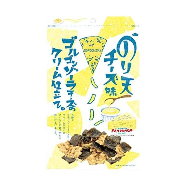「商品情報」芳醇なゴルゴンゾーラチーズをクリーム仕立てのマイルドで食べやすい味に仕上げました。ビールはもちろんワインとの相性が抜群です。のり天生産工場日本一の尾道でこそ作られた、チーズ味ののり天です。海苔とチーズの相性の良さがやみつきになり...