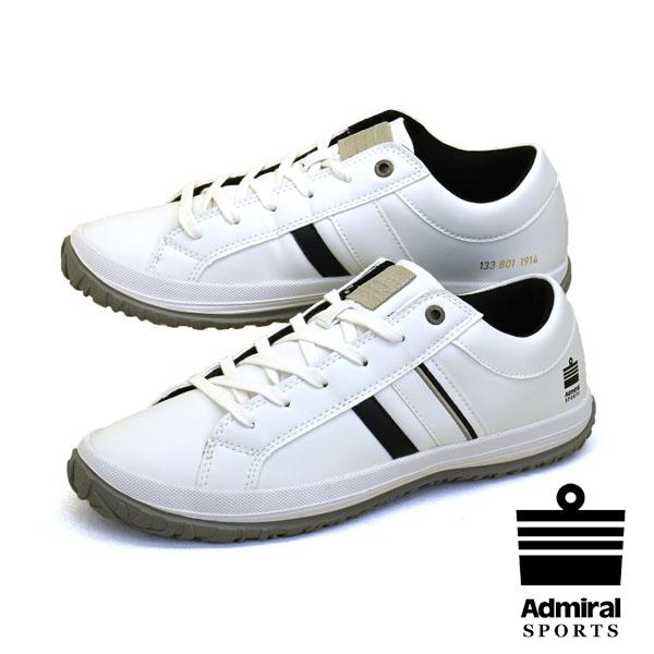 【発売日：2023年03月21日】■商品概要■ADMIRAL ALBIE　アドミラル　アルビー　AD801アッパー：合成皮革　ソール：ゴム底カラー：WHITE/BLACK　片足重量：約360g（25cm）　ワイズ：2E相当■商品説明■ALB...