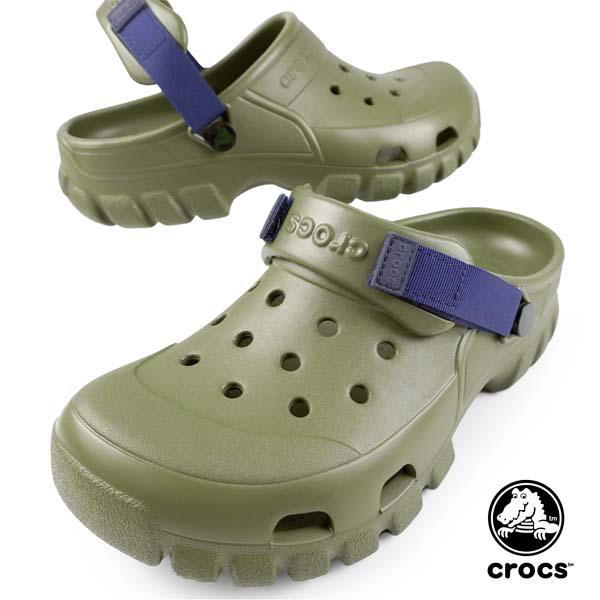【発売日：2025年04月16日】■商品概要■crocs offroad sport clog　202651クロックス　オフロード スポーツ クロッグカラー：3C7【Army Green / Navy】アッパー：合成樹脂、合成繊維　ソール：...