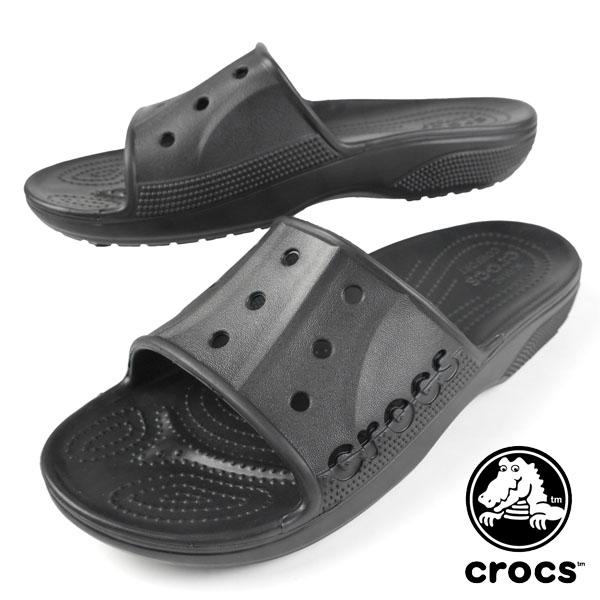 ■商品概要■crocs BAYA II SLIDE　208215クロックス バヤ 2.0 スライドアッパー：合成樹脂　ソール：合成樹脂　ジャパン正規品カラー：001【BLACK】　ヒール高：約2cm■商品説明■アッパーを改良しフィット感を高...