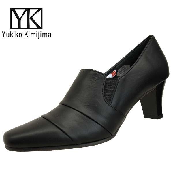【発売日：2019年09月05日】■商品概要■Yukiko Kimijimaユキコ キミジマ　パンプス　8410カラー：ブラック　ヒール高：約6cm　スタックヒール　ワイズ：3Eアッパー：天然皮革　ソール：合成底■商品説明■足に馴染みやすい...