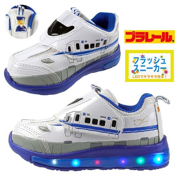 【発売日：2024年11月22日】■商品概要■PLARAIL　プラレール　マジックベルトスニーカー 16312アッパー：合成皮革/合成繊維　ソール：合成底カラー：WHITE　片足重量：約140g（16cm）■商品説明■N700系★新幹線の光...