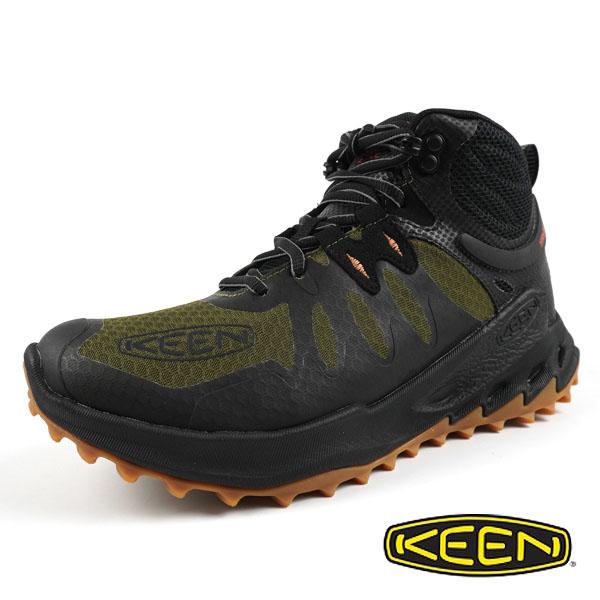 【発売日：2026年03月13日】■商品概要■KEEN ZIONIC MID WP　1028035キーン ザイオニック ミッド ウォータープルーフカラー：Dark Olive/Scarlet Ibis　片足重量：約370ｇ（25.5cm）ア...