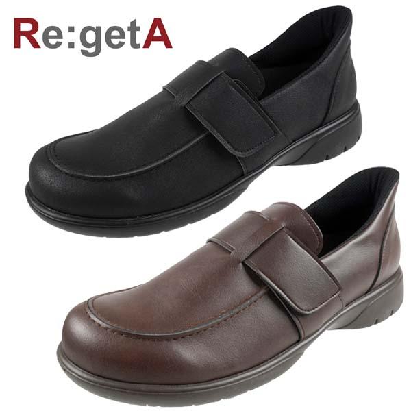 【発売日：2025年12月18日】■商品概要■　Made in JapanRe:getA SuttOn　リゲッタ スットオン 　R402Mアッパー：合成皮革　アウトソール：合成底（EVA）カラー：BLK【ブラック】　DBR【ダークブラウン】...