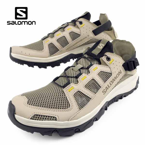 【発売日：2026年04月04日】■商品概要■SALOMON TECHAMPHIBIAN 5　491043サロモン　テックアンフィビアン 5 ウォーターシューズカラー：Eucalyptus / Aloe / Cyber Yellowアッパー...