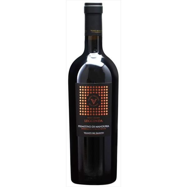 ●名称：赤ワイン●商品名：Primitivo di Manduria Vigne Vecchie Leggenda●生産者：【ヴィニエティ デル サレント】●原産国：イタリア●産地：プーリア●葡萄品種：プリミティーヴォ●保存方法：直射日光を...