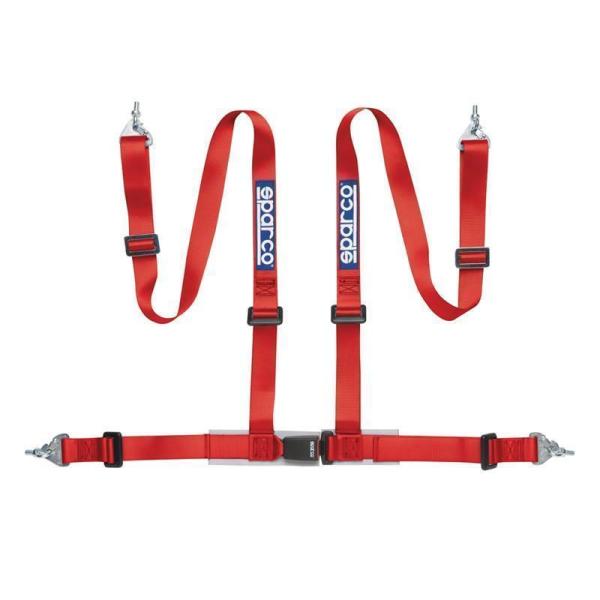 SPARCO（スパルコ） 4点式シートベルト 04604 BM1★商品説明★・4点式のベーシックモデル（2インチ幅）・スナップオン（取り付け：フック）タイプ★その他★新品です。日本国内正規ルート（スパルコジャパン）品です。在庫が切れた場合に...
