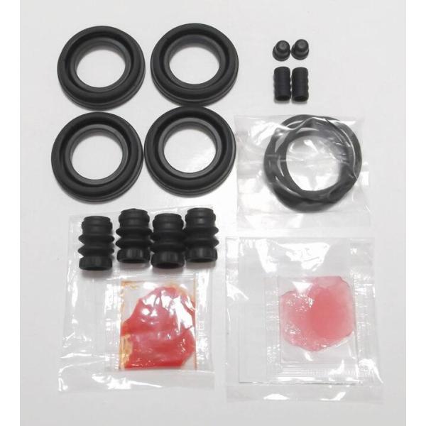 ブレーキキャリパーのオーバーホールシールキット（フロント用）ディスクブレーキキャリパーの作動用ピストンシールキットです。