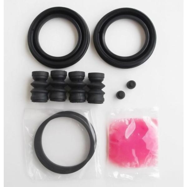 ブレーキキャリパーのオーバーホールシールキット（フロント用）ディスクブレーキキャリパーの作動用ピストンシールキットです。ゴム製の為、長期間交換していない場合は、キャリパーの高熱により劣化、硬化してピストンを正常に押せなくなり、ブレーキの作動...