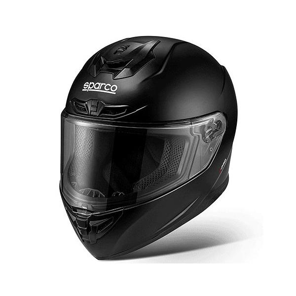 SPARCO（スパルコ） ヘルメット X-PRO ブラック・優れたデザイン、通気性、価格のバランスの取れたバリューモデル・規格：ECE 22-06