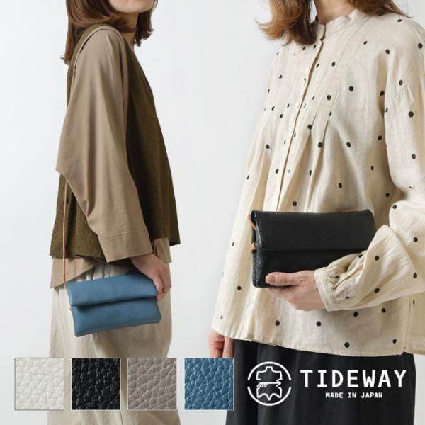 【TIDE WAY タイド ウェイ】からマルチ ウォレット ショルダーのご紹介です♪革産業が盛んなバングラデシュで鞣されたクロムとタンニンの鞣(なめし)レザーアイテムのDORAシリーズ。すべて手作業でシュリンクの突起部分のみ汚し加工を施して...