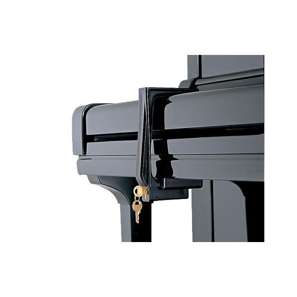 ※ピアノの構造上、一部お取り付けできない機種があります。　２枚目に掲載している画像をご確認の上、ピアノの鍵盤蓋の赤い矢印部分の長さを測ってください。ピアノロックの内側の寸法が15cmになりますので、鍵盤蓋部分の長さが15cm以下でないと使用...