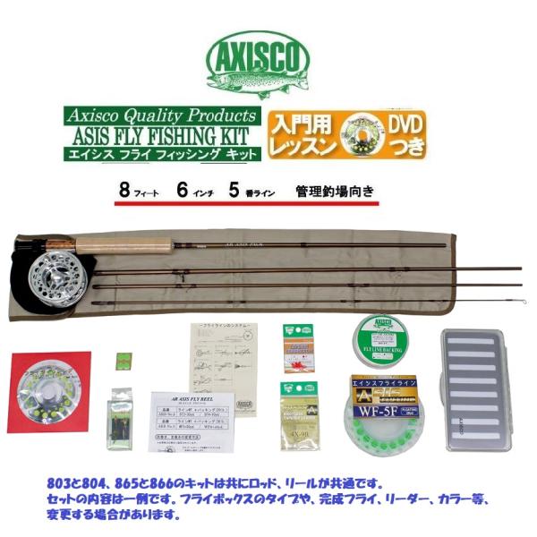 【キット内容】フライロッド　フライリール　パッキングライン　フライライン　リーダー　リーダーリンク　フライボックス　完成フライ　インジケーター　ロッド袋　リール袋　フライラインシステム説明書　フライフィッシング解説ＤＶＤ【ＤＶＤ収録メニュー...