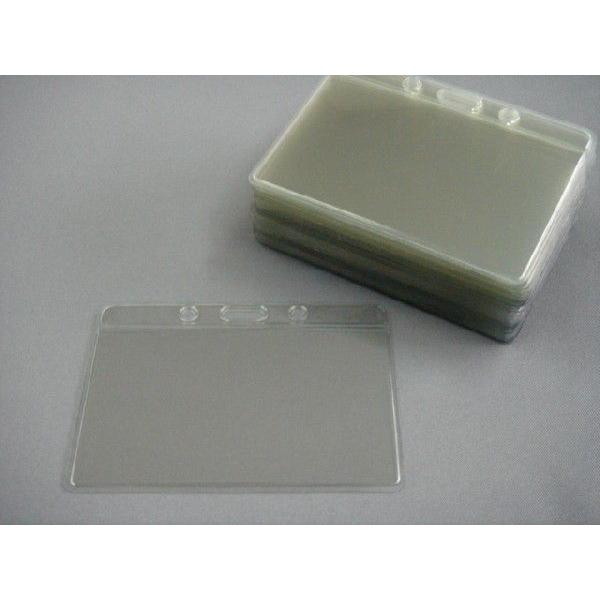 品番 NF-h20  材質 PET　0.25mm  内寸 H55×W90mm　 特徴　PET製でセミハード名札ケース　　　　中紙なしで簡易な梱包になります