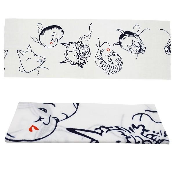 鯉口シャツとお揃いの柄の手ぬぐいです。サイズ：３４ｃｍ×９６ｃｍ（多少の誤差があります）綿１００％※注染染のため、多少の染めむらはご了承願います。広巾の生地を手拭いサイズに裁断した商品です。裁断面は未処理ですので、糸のほつれが出ます。※東京...