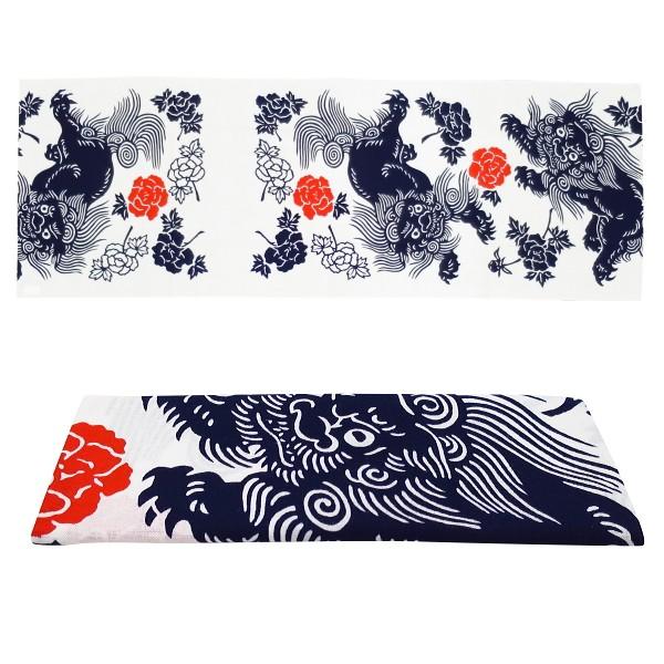 鯉口シャツとお揃いの柄の手ぬぐいです。サイズ：３４ｃｍ×９６ｃｍ（多少の誤差があります）綿１００％※注染染のため、多少の染めむらはご了承願います。広巾の生地を手拭いサイズに裁断した商品です。裁断面は未処理ですので、糸のほつれが出ます。※東京...