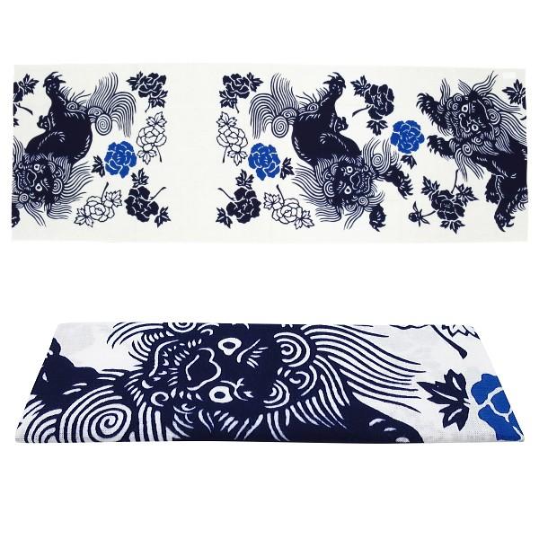 鯉口シャツとお揃いの柄の手ぬぐいです。サイズ：３４ｃｍ×９６ｃｍ（多少の誤差があります）綿１００％※注染染のため、多少の染めむらはご了承願います。広巾の生地を手拭いサイズに裁断した商品です。裁断面は未処理ですので、糸のほつれが出ます。※東京...