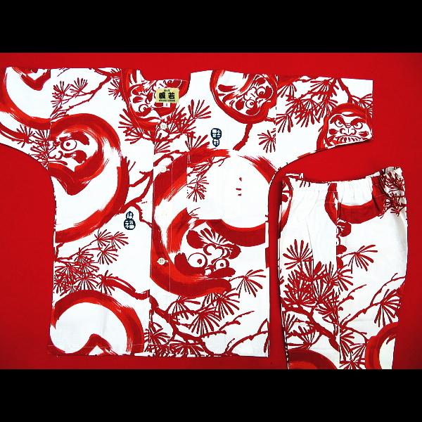 ■「義若」オリジナルの子供鯉口シャツ上下セットです。■股引きはゴムズボン仕様です。■１号（９０サイズ）身丈４２ｃｍ　身幅３３ｃｍ　ズボン総丈４７ｃｍ■２号（１００サイズ）身丈４７ｃｍ　身幅３５ｃｍ　ズボン総丈５５ｃｍ■３号（１１０サイズ）身...