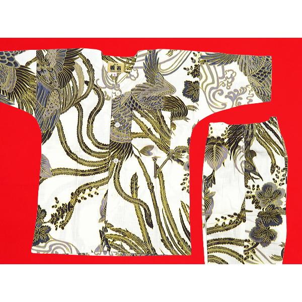 ■「義若」オリジナルの子供鯉口シャツ上下セットです。■股引きはゴムズボン仕様です。■１号（９０サイズ）身丈４２ｃｍ　身幅３３ｃｍ　ズボン総丈４７ｃｍ■２号（１００サイズ）身丈４７ｃｍ　身幅３５ｃｍ　ズボン総丈５５ｃｍ■３号（１１０サイズ）身...