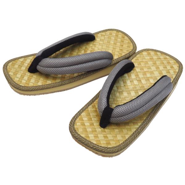 ◆足にやさしいメッシュ鼻緒・アメ底なのでとっても履きやすい雪駄です。◆ジーンズやチノパンとの相性も良く、ちょい悪！カジュアルなコーディネートにもグッドです！◆お祭りは勿論、着物着用時や、飲食店さんなどにも広く愛用されています！【雪駄の粋な履...