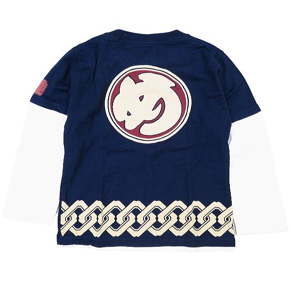 ■ワンウォッシュすることにより、色褪せた日本独特の手法である抜染プリントが雰囲気抜群です。■洗いに強いスラブの入ったTシャツ素材を使用し、背裏には、桜模様のプリントが入っています。■重ね着をしているようなデザインがとってもかわいらしいです。...