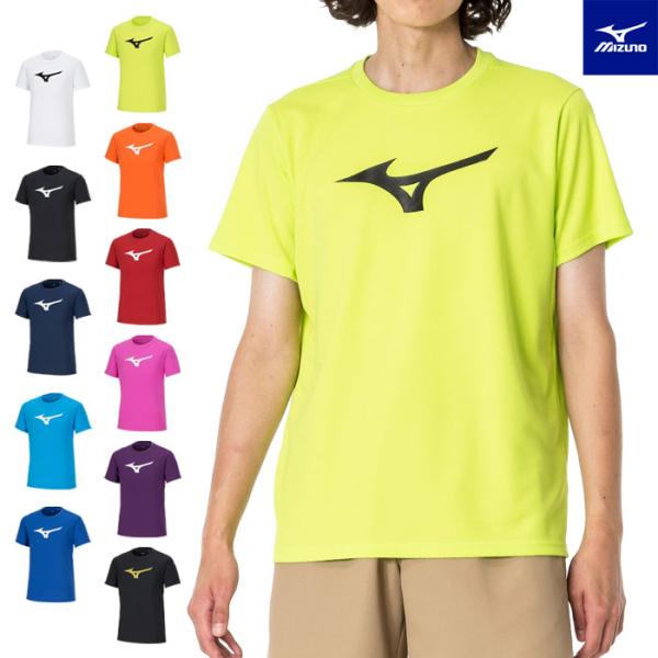 ミズノ Tシャツ メンズ レディース ジュニア 半袖人気のビッグロゴTシャツサイズ120、130、140、150、XS、S、M、L、XL、2XLカラー01：ホワイト09：ブラック14：ドレスネイビー24：ディーバブルー25：サーフブルー37...