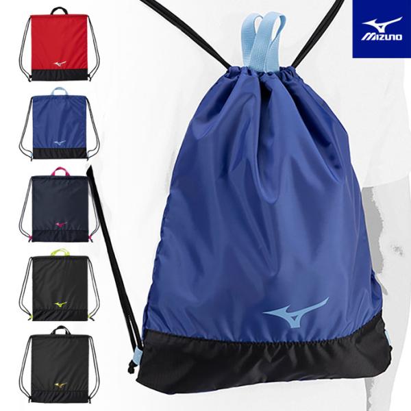 ミズノ ランドリーバッグ スポーツ体操着、部活の練習着、シューズなどマルチに活躍するランドリーバッグ。サイズ 約L38×H44cmカラー62：レッド×シルバー82：ブルー×サックス87：ネイビー×ピンク94：ブラック×ライム95：ブラック×...