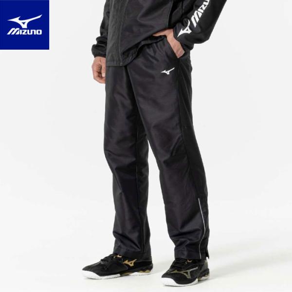 ミズノ アクティブウォーマー パンツ メンズ男女兼用 テニスウェア バドミントン保温×撥水、裏起毛のウォーマーカラー　09：ブラック表地：ポリエステル100％裏地：ポリエステル100％中国製・スタンダードフィット・ポケットあり・裾ファスナー...