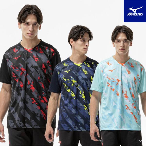 卓球ユニフォーム ゲームシャツ メンズ 男女兼用サイズ　XS、S、M、L、XL、2XLカラー09：ブラック14：ディープネイビー20：ブルーターコイズポリエステル100％インドネシア製・JTTA 日本卓球協会公認商品・吸汗速乾 汗を素早く吸...