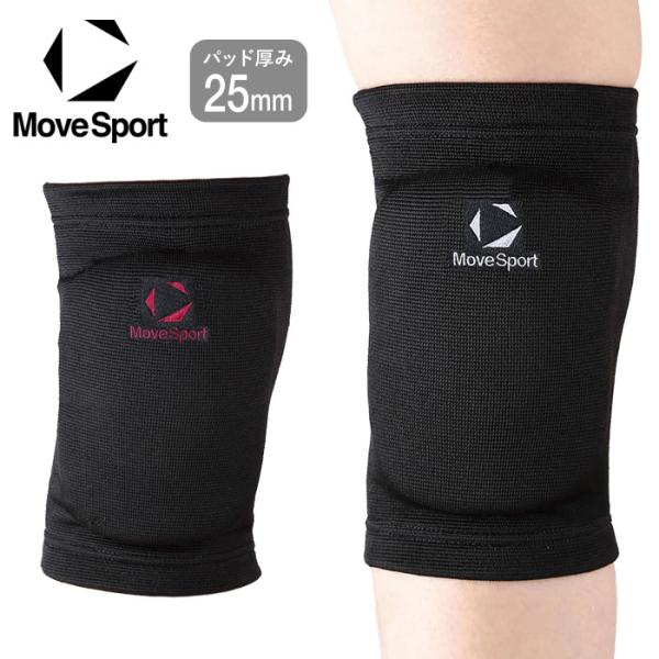 ムーブスポーツ ひざ用サポーター 1個入り肉厚でやわらかいパッドを採用したバレーボールひざ用パッドです。（元型：DVB-8600B）・パッド厚み　約25mm・4wayストレッチでズレにくいカラーBK10：ブラック×マゼンダBKWH：ブラック...