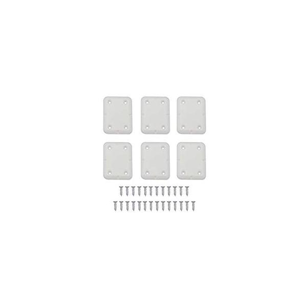 ◆すのこで傘立てを作るパーツです。自由にデコレーションして玄関の気分をリニューアル!◆パッケージ内容:接合パーツ 36x50x4mm 6個 取付ビス(3x12mm/鉄/皿タッピング)26本(2本予備)