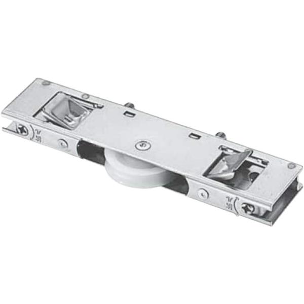 ◆戸車サイズ：厚み8.5X高さ28X長さ96mm◆コマ形状：24丸・材質：ポリアセタール・軸受：DBブッシュ◆耐荷重(2個使用時)20kg