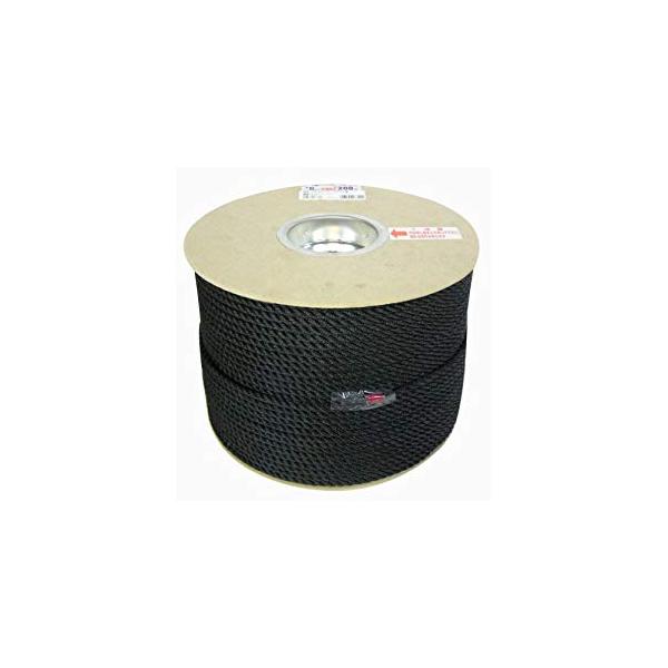 ◆ユタカメイク PEカラーロープドラム巻 6X200m ブラック RE-104