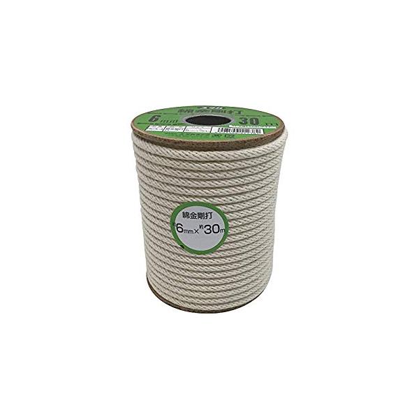 ◆特長：◆天然繊維なので、熱や摩擦に強いロープです。◆水中や土中で腐食し土に還ります。◆用途：◆農園芸、祭礼用、各種結束など。◆材質／仕上：◆綿◆セット内容／付属品：◆※注意：◆仕様：◆色:白◆線径(mm):6◆長さ(m):30◆包装形態:...