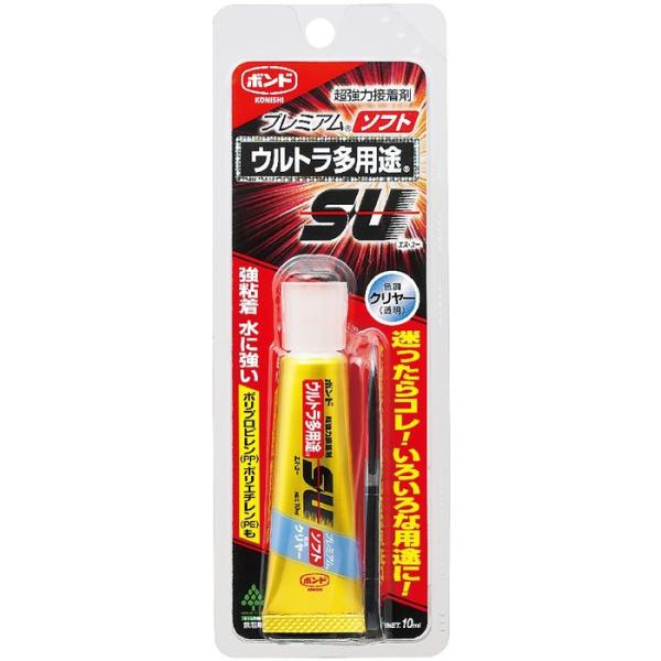 ◆容量：10ml◆成分：シリル化ウレタン樹脂系◆ヘラ1枚付◆コニシ ボンド ウルトラ多用途SU ソフト No.05139