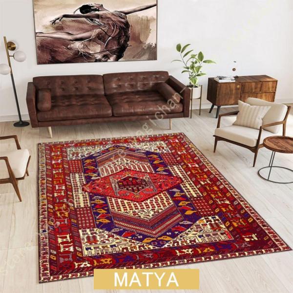 ◆材質：（表）ポリエステル ／ 裏面：不織布(滑り止め加工)  上品で優美に、そして、華やかな、上品で豪華、エレガントタイプのペルシャデザインです。 お部屋を華やかに彩りますので、トレンドのヴィンテージ系から西海岸風インテリ北欧系インテリア...