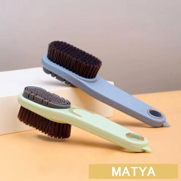 商品名: 靴ブラシ 靴クリーナー 靴洗い 2way 汚れ落とし シューズ洗い 上履き スニーカー 靴 シューズ 洗濯用品 ブラシ 使い分け 長柄 穴付き 多目的                            商品説明:シューズブラシ...